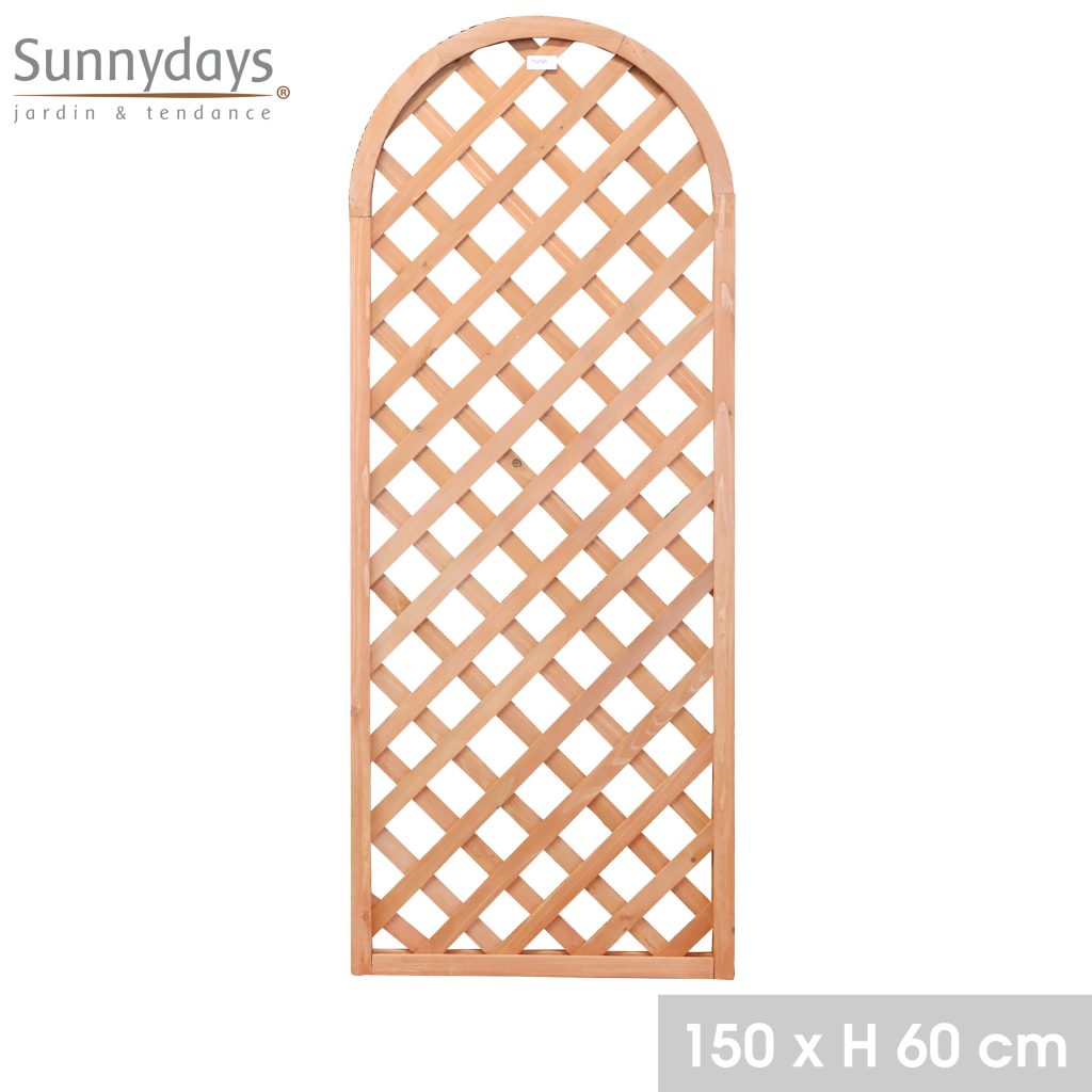 Curved Wooden Lattice 150 x 60cm Arrondi Sunnydays - Hardware Heaven